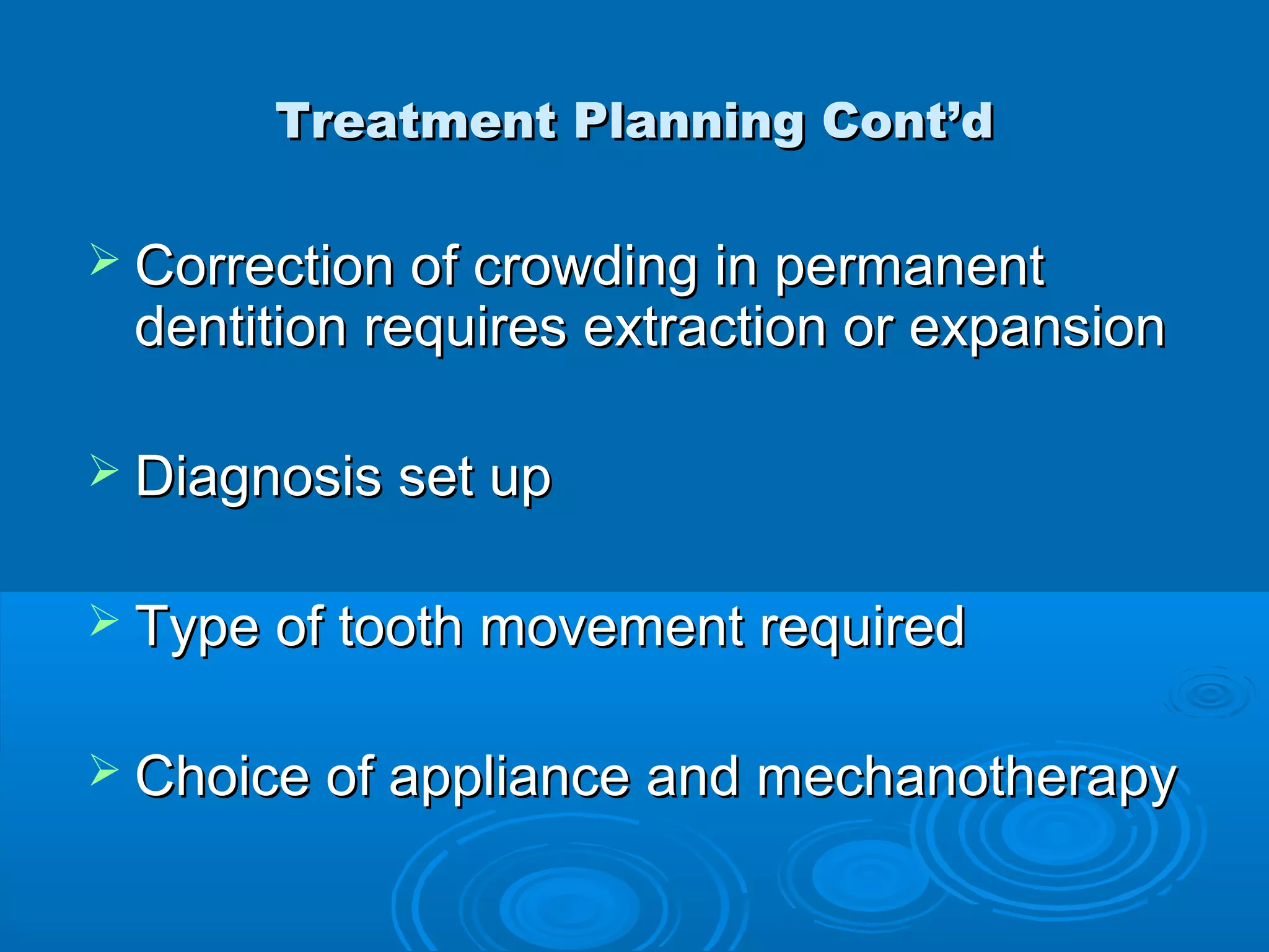 Treatment of crowding in permanent dentition | PPT