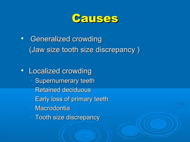 Treatment of crowding in permanent dentition | PPT
