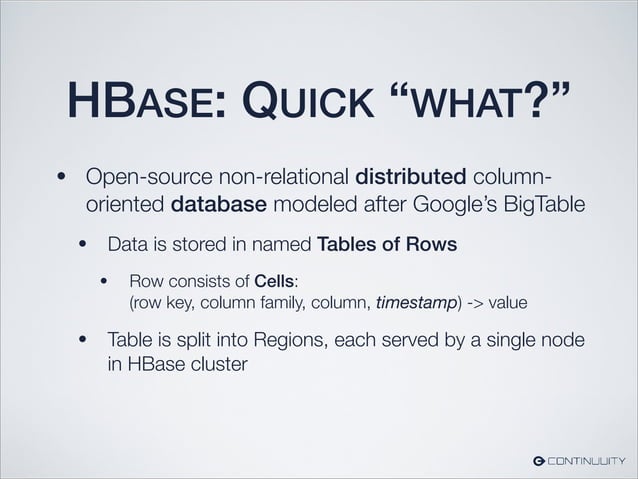 Transactions Over Apache HBase | PPT