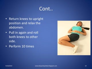 Abdominal Postnatal Exercises