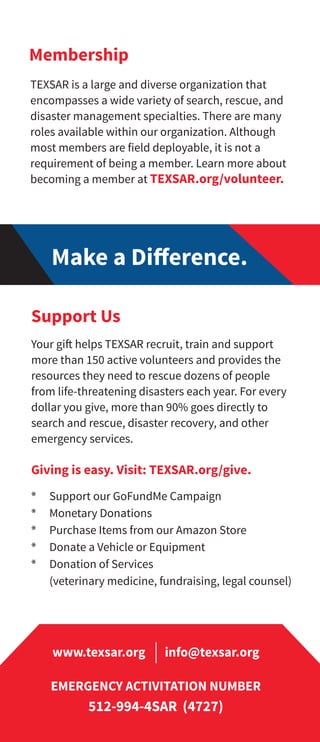 TEXSAR Brochure | PDF