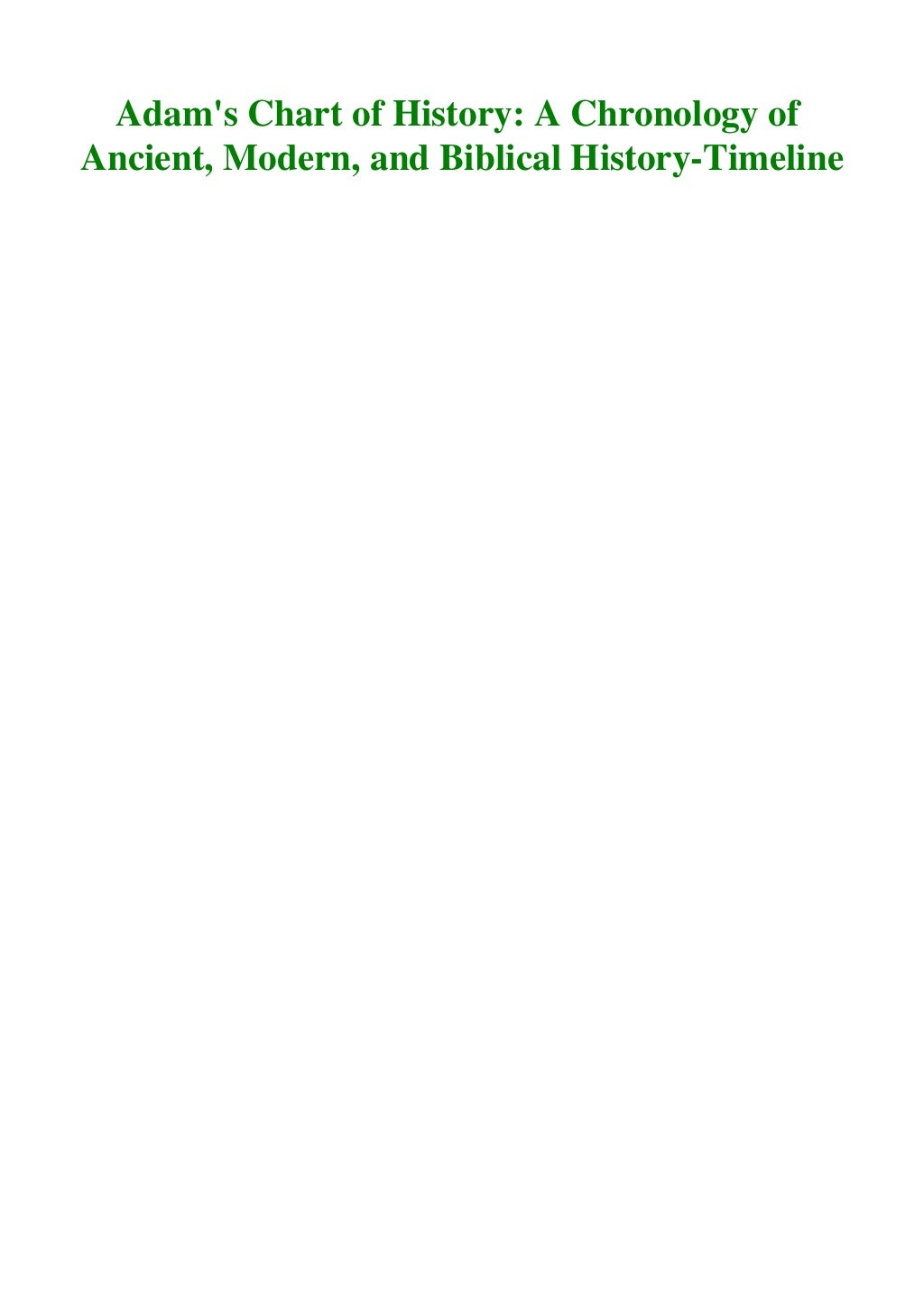 [txt] Adam's Chart of History A Chronology of Ancient Modern and ...