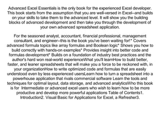 [PDF] Advanced Excel Essentials | PPT