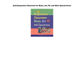 [Doc] Responsive Classroom for Music, Art, PE, and Other Special Areas ...