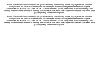 [txt] See It and Say It in Spanish: A Beginner's Guide to Learning ...