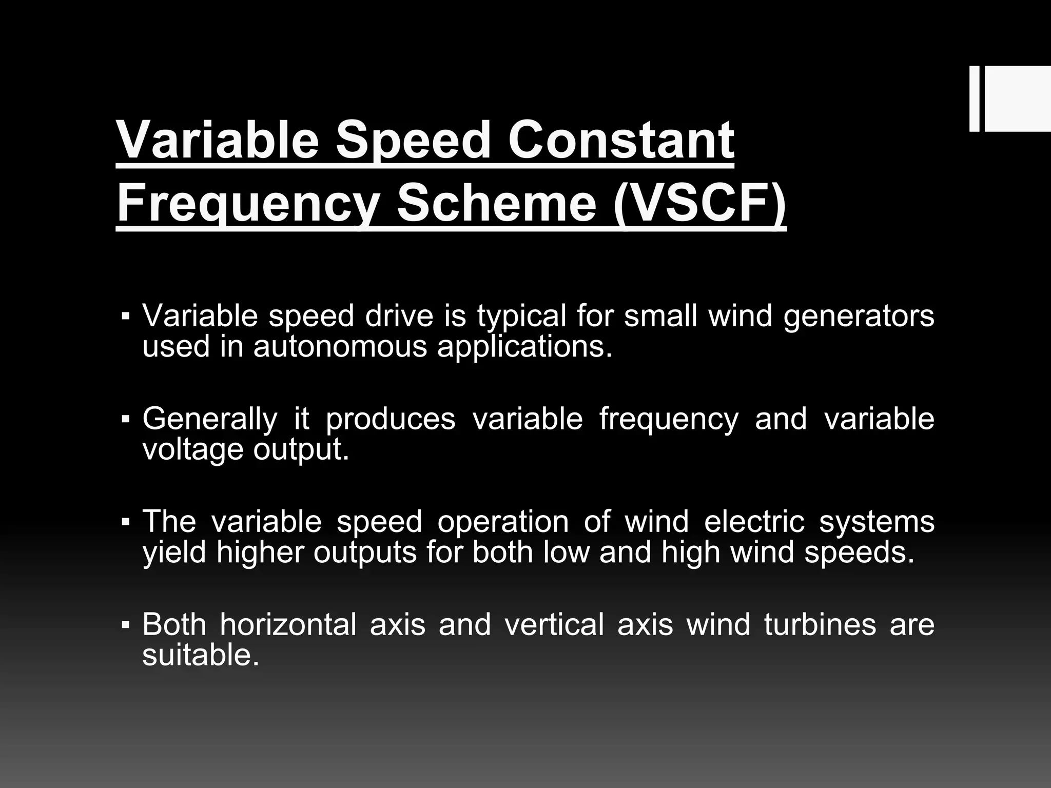 Schemes for wind power generation | PPTX