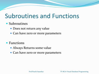 Ty bca-sem-v-introduction to vb.net-i-uploaded | PPTX