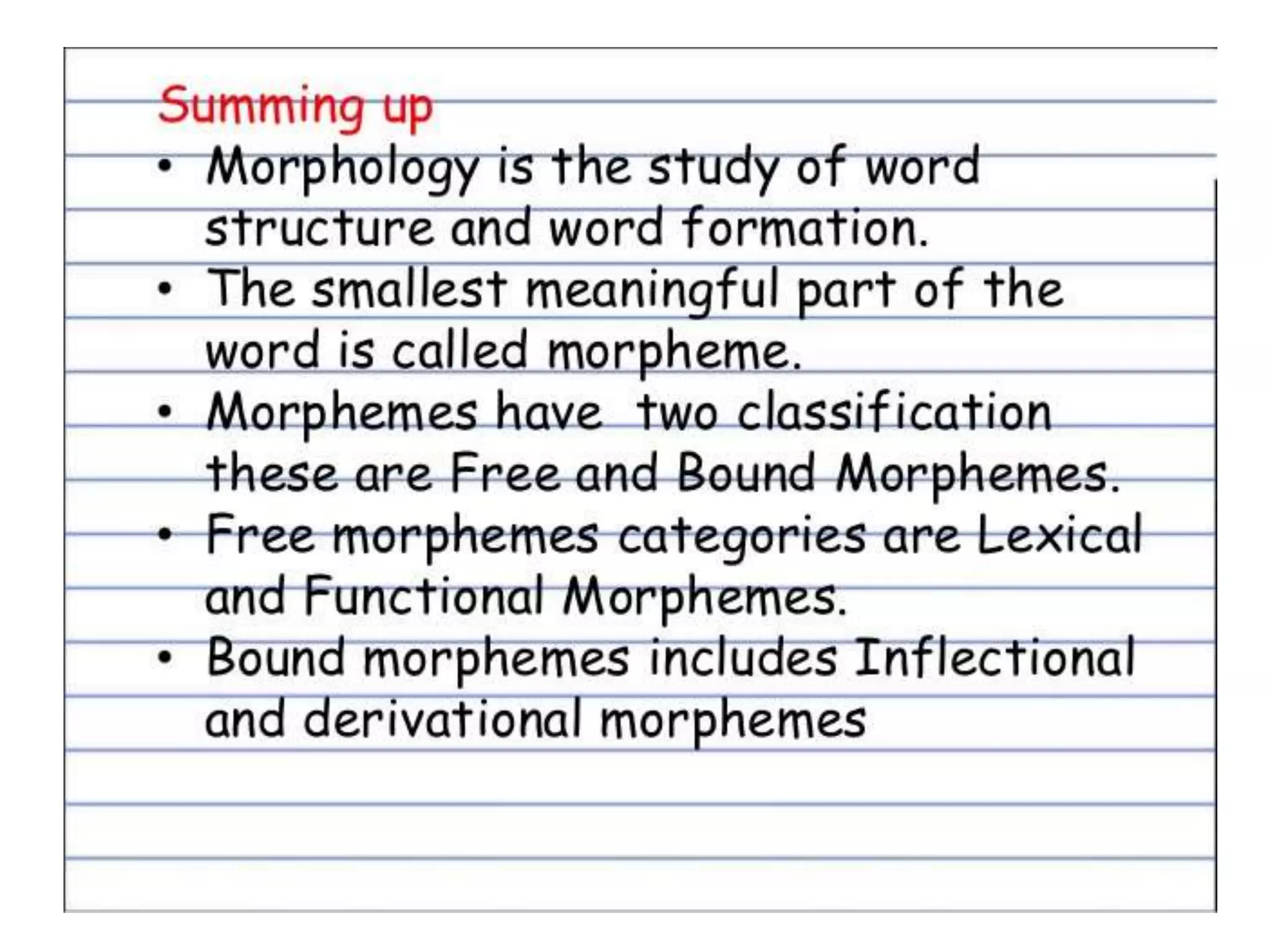 Morphology | PPT