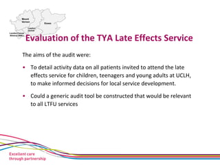 TYA and Adult Late Effects Service at UCLH | PDF