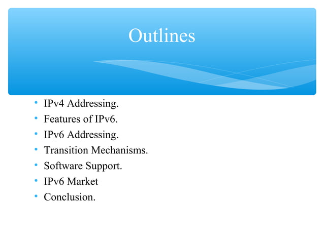Ipv6 Next Generation Protocol Ppt Computer Networking Computing