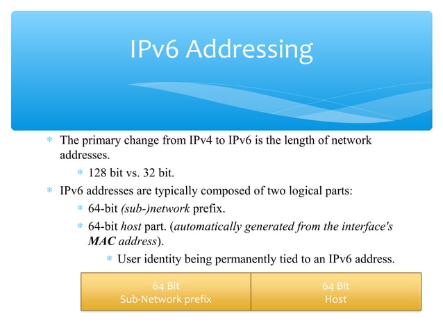 IPv6 next generation protocol | PPT | Computer Networking | Computing