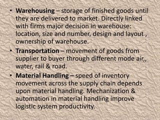 Logistics and supply chain management | PPTX