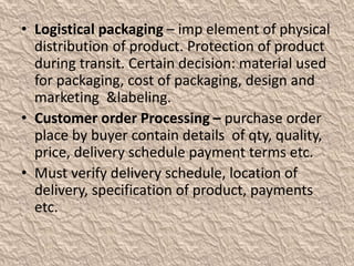 Logistics and supply chain management | PPT