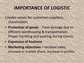 Logistics and supply chain management | PPT