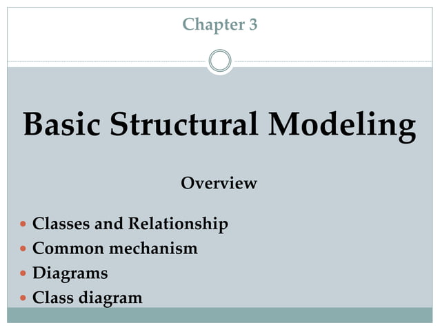 Basic Structural Modeling | PPTX