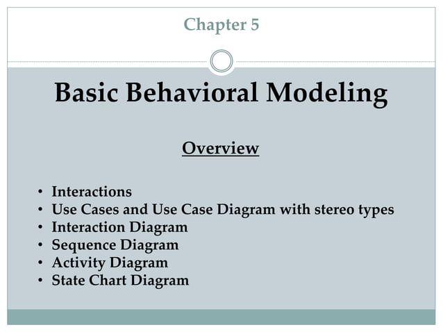 Basic Behavioral Modeling | PPTX