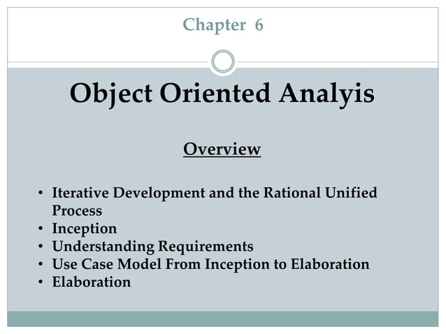 Object Oriented Analysis | PPT