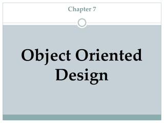 Object Oriented Design | PPTX
