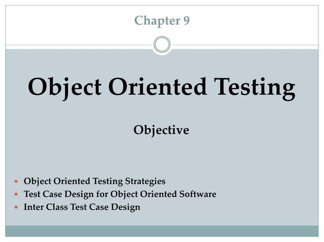 Object Oriented Testing | PPTX
