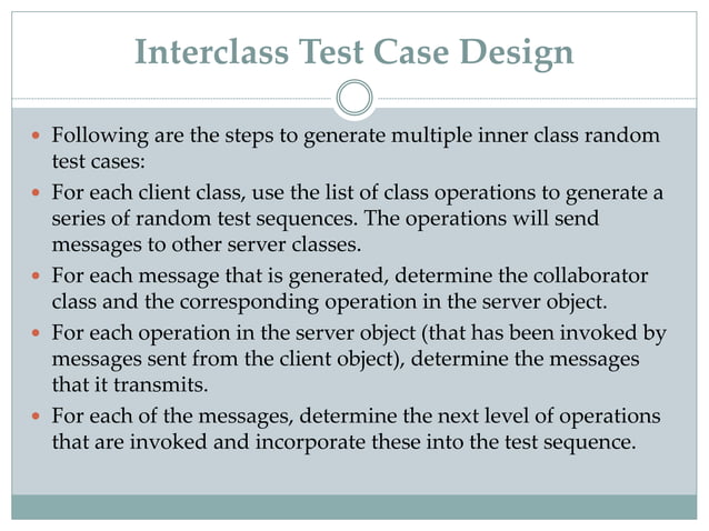 Object Oriented Testing | PPTX