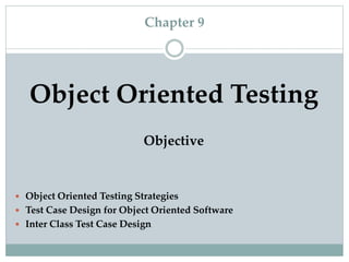 Object Oriented Testing | PPT