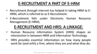 E-Recruitment | PPTX