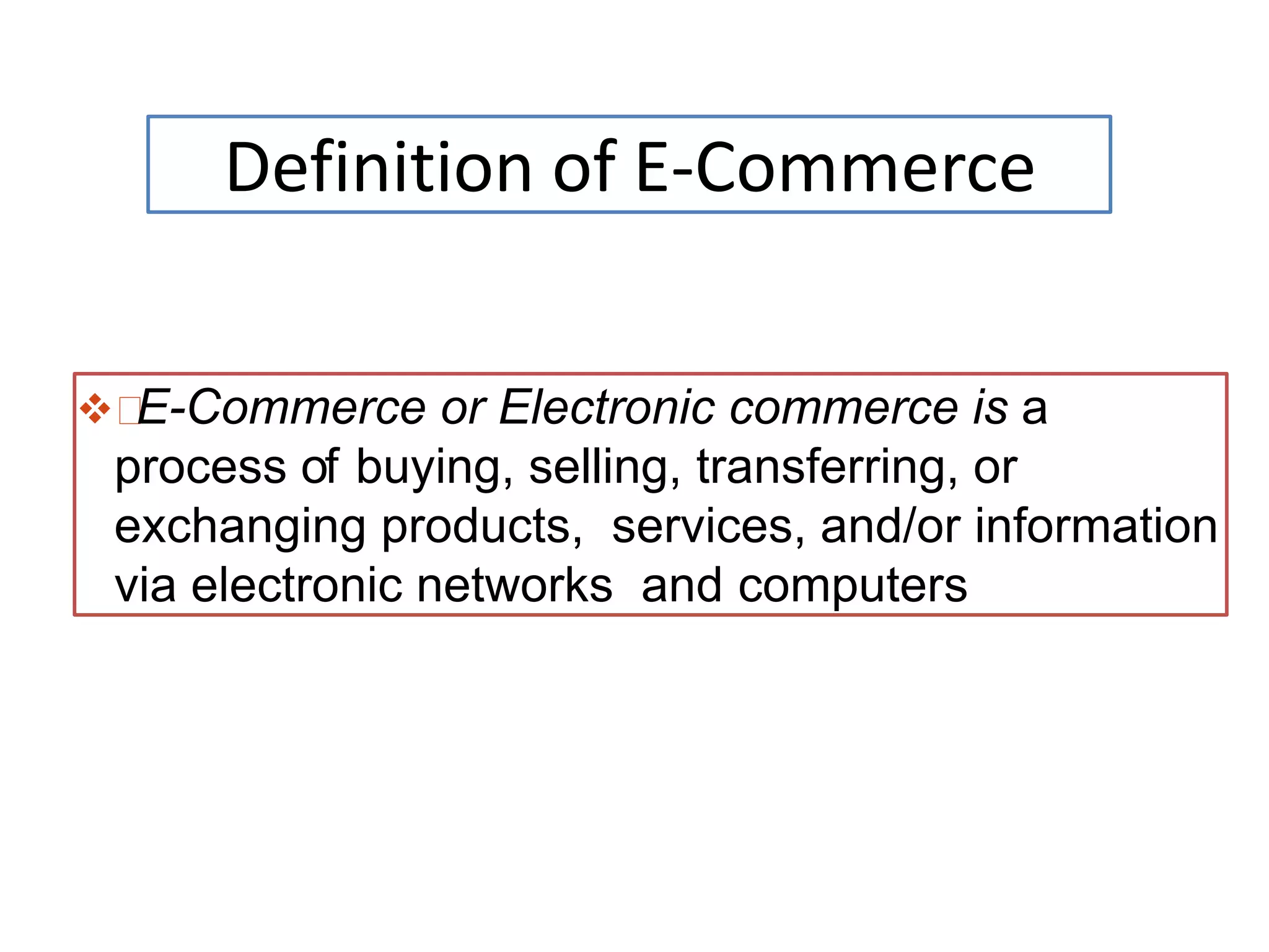 E-Commerce & Digital Marketing -UNIT 1 | PPTX