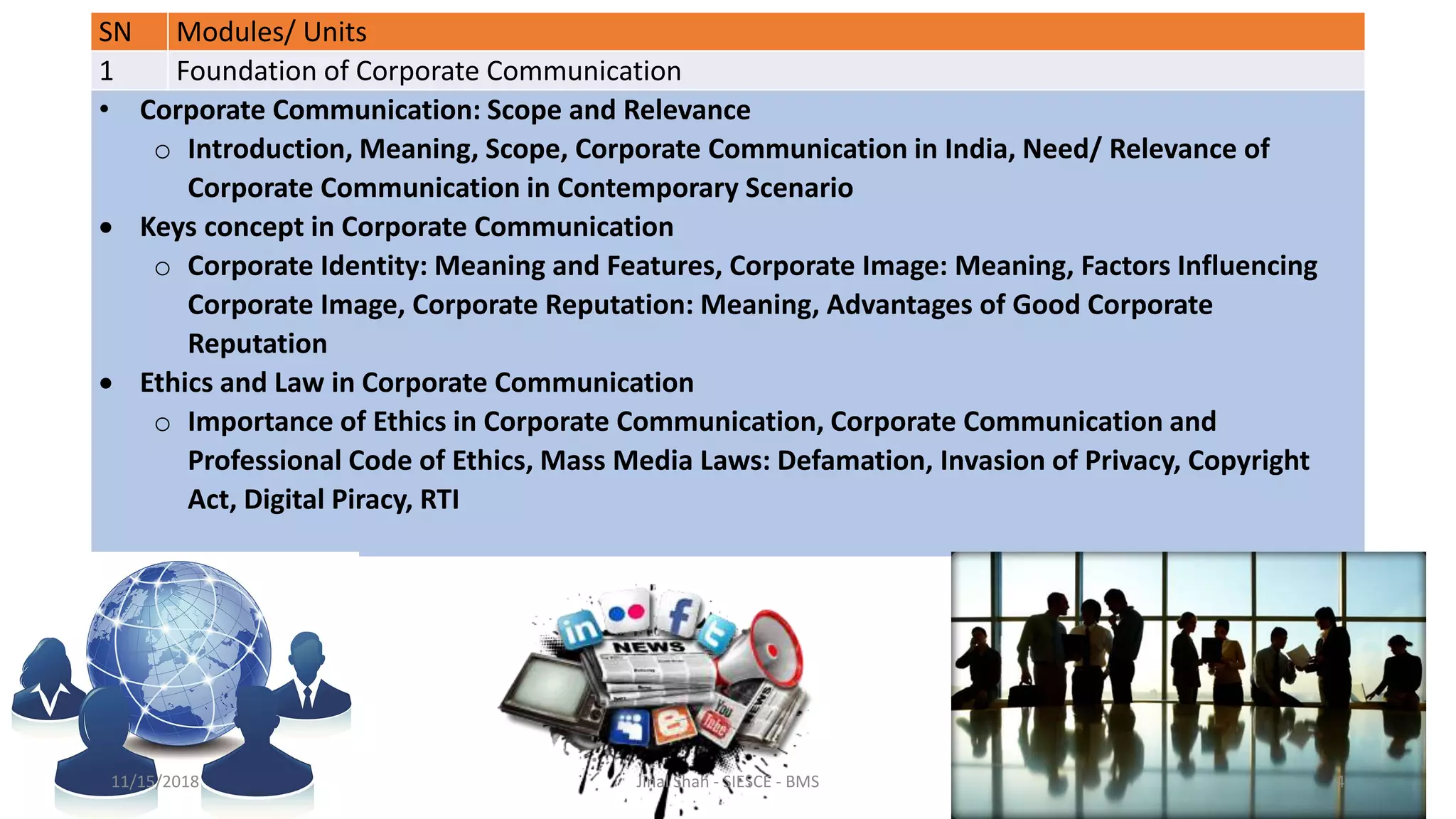 Corporate Communication and Public Relations Module 1 | PPTX