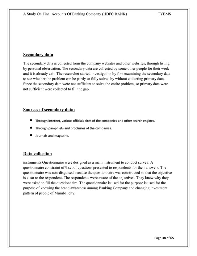 tybms project report.pdf | Business Accounting & Finance | Business