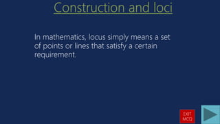 Construction and locus revision card | PPSX