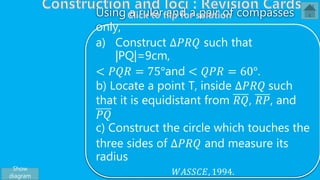 Construction and locus revision card | PPSX