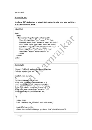 Tybsc it sem5 advanced java_practical_soln_downloadable | PDF