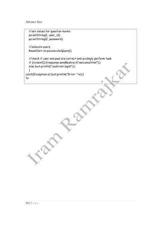 Tybsc it sem5 advanced java_practical_soln_downloadable | PDF
