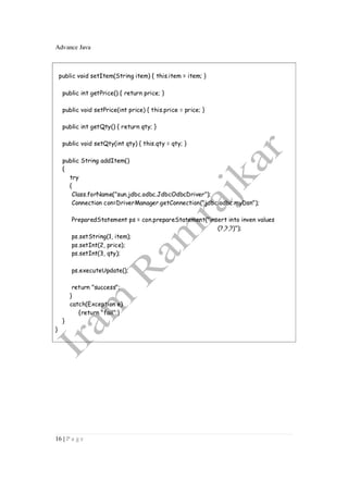Tybsc it sem5 advanced java_practical_soln_downloadable | PDF