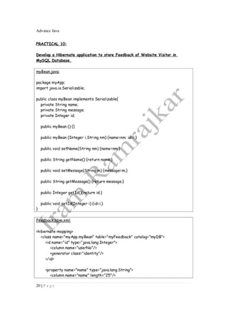 Tybsc it sem5 advanced java_practical_soln_downloadable | PDF