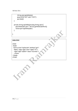 Tybsc it sem5 advanced java_practical_soln_downloadable | PDF