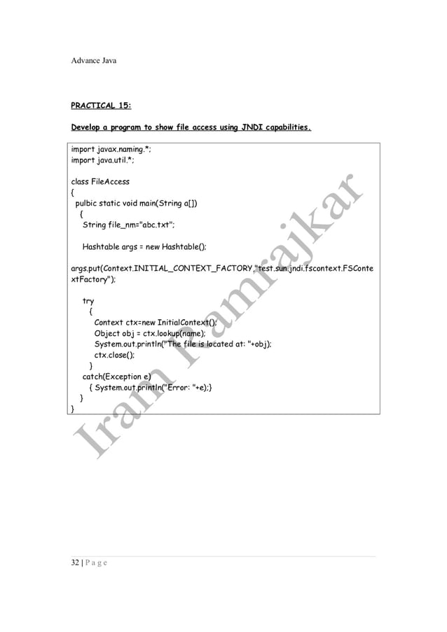 Tybsc it sem5 advanced java_practical_soln_downloadable | PDF