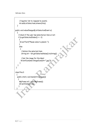 Tybsc it sem5 advanced java_practical_soln_downloadable | PDF