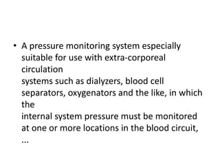 Pressure Monitoring System | PPTX