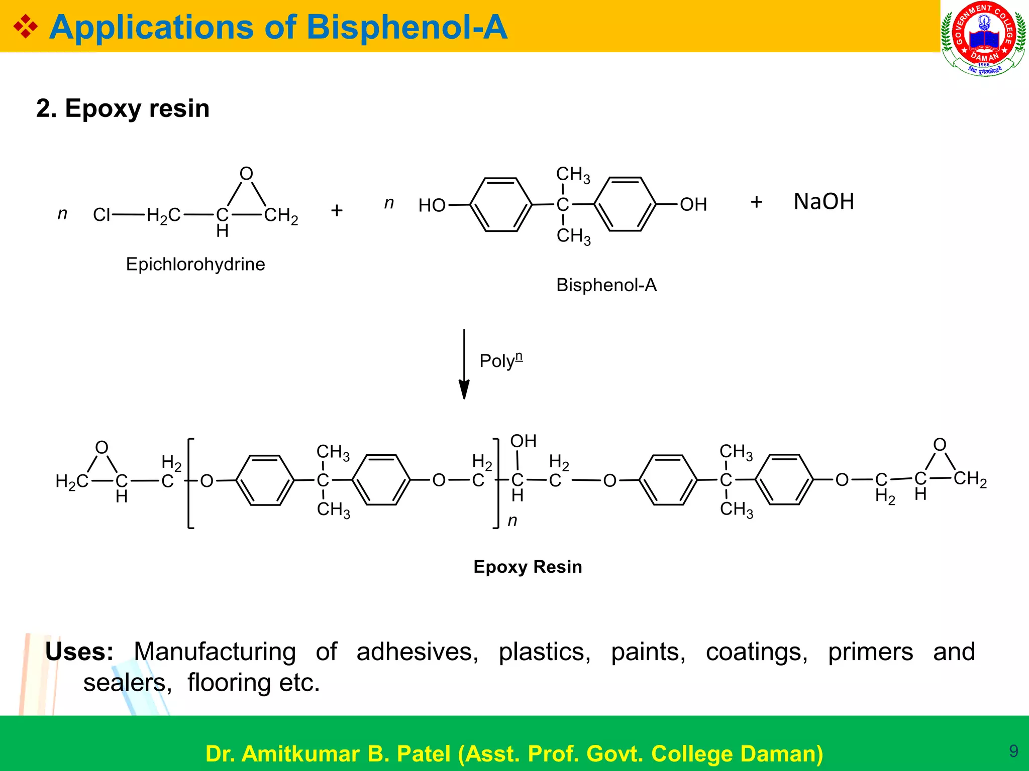 Manufacture and Uses of Acrylonitrile and Bisphenol-A | PPT | Free Download