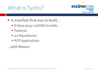 Building Eclipse Plugins and RCP Applications with Tycho - ECE 2012 | PPTX | Operating Systems ...