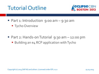 Tycho Tutorial EclipseCon 2013 | PPT