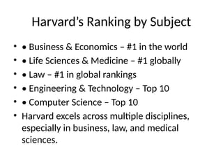 TYCHR_Harvard_University_Ranking. pptx | PPTX