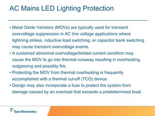 Circuit Protection Considerations for LED Lighting | PPT