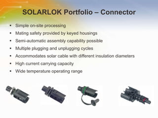 SOLARLOK Connector System | PPT
