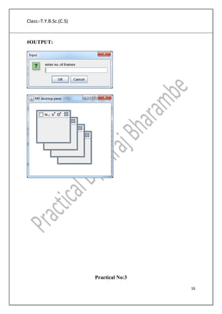 T.Y.B.S.CS Advance Java Practicals Sem 5 Mumbai University | PDF