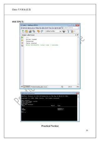 T.Y.B.S.CS Advance Java Practicals Sem 5 Mumbai University | PDF