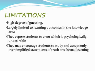 Objective Types of test... | PPTX