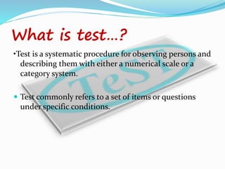 Objective Types of test... | PPTX
