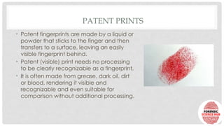 TYPES OF FINGERPRINT ---FORENSIC SCIENCE | PPTX